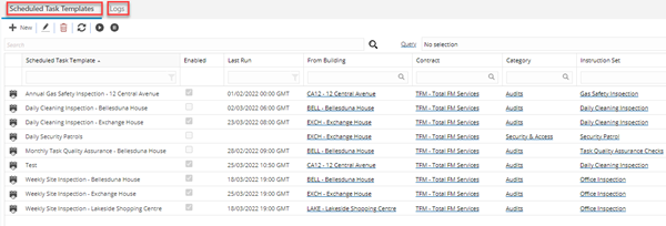 Scheduled Task Templates